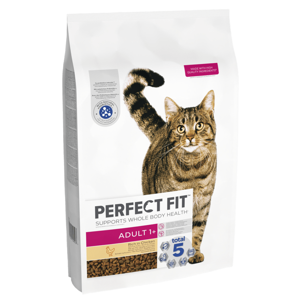PERFECT FIT™ Adult Dry Cat Food Chicken 7kg,2.8kg, 750g